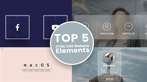 Top 5 Html Css Stunning Website Elements Like Hover Scroll And Nav Menu