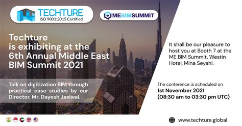 Techture Exhibits 6th Annual Me Bim Summit 2021