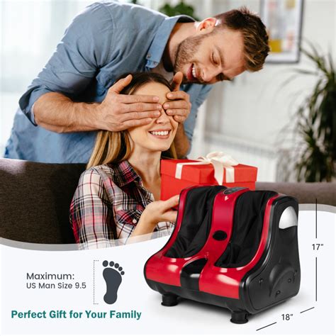 Foot And Calf Massager With Heat Vibration Deep Kneading And Shiatsu
