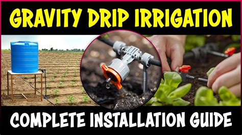 Gravitational Drip Irrigation System Installation Guide Youtube