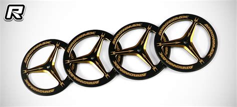 Red RC Arrowmax Aluminium Touring Car Setup Wheels