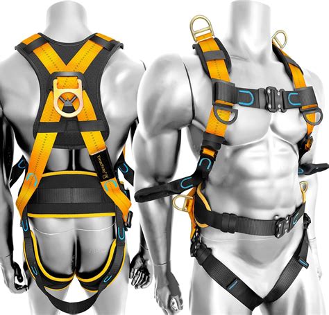 Fall Protection Full Body Safety Harness Vented And Padded Shoulder