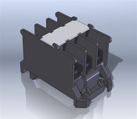 Terminal Block Stl Solidworks 3d Cad Model Grabcad