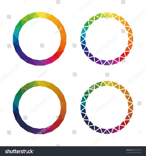 Color Wheel Showing Complementary Colors That เวกเตอรสตอก ปลอดคาลขสทธ 303316397