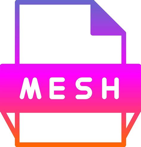 Mesh File Format Icon Vector Art At Vecteezy