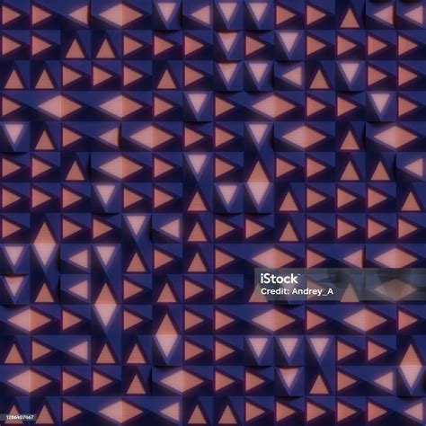 어두운 파란색에 무작위로 간격 삼각형의 기하학적 패턴 디지털 일러스트레이션 트렌디 한 디자인 요소 3d 렌더링 0명에 대한 스톡 사진 및 기타 이미지 Istock
