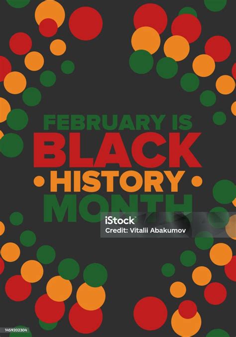 흑인 역사의 달 아프리카 계 미국인 역사 매년 축하합니다 2 월에 미국과 캐나다에서 영국에서 10 월에 포스터 카드 배너 배경 벡터 일러스트레이션 Black History