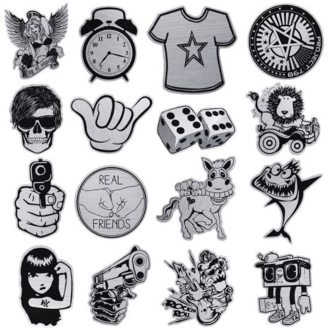 Черно белые наклейки для распечатки крутые фото и картинки Abrakadabra Fun