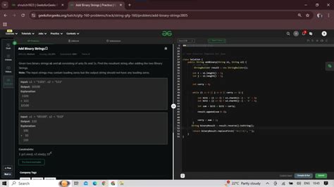 shruti chougale on linkedin geeksforgeeks java binaryaddition