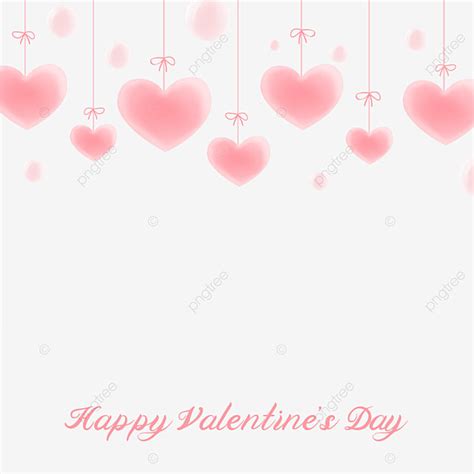 발렌타인 매달려 심장 핑크 하트 일러스트 틀 프레임 발렌타인 데이 매달린 마음 사랑 Png 일러스트 및 Psd 이미지 무료 다운로드 Pngtree