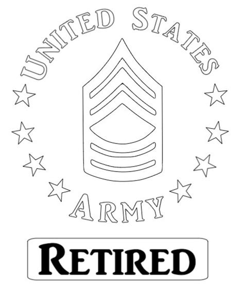 US Army Retired Enlisted Or Officer Rank Insignia Decal Sticker Etsy
