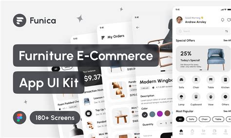 Funica Furniture E Commerce App Ui Kit Figma