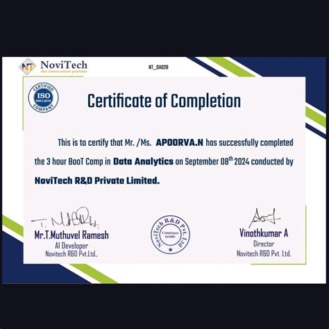 Apoorva N On Linkedin Just Wrapped Up My Data Analytics Bootcamp And I