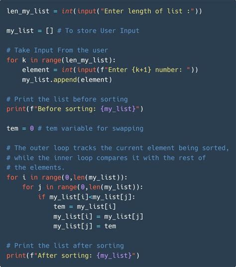 Bubble Sort Using Python Python Programming Python Bubble Sort