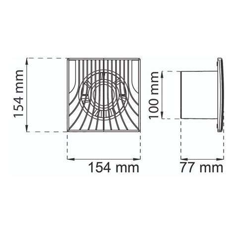 Habo Ventit Selected Baderomsvifte Fuktsensor And Timer Bad No