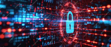Premium Photo Digital Screen Featuring A Lock Symbol Symbolizing Security And Protection