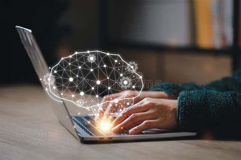 Artificial Intelligence Man Using Technology Smart Robot Ai