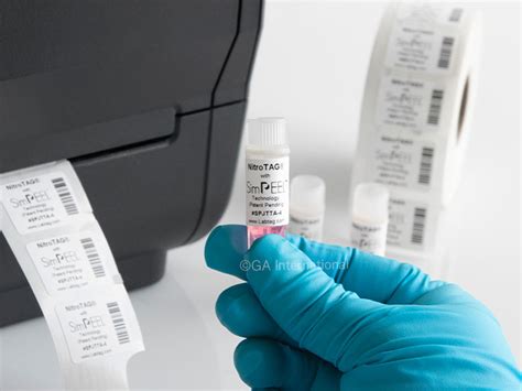 Cryogenic Barcode Labels With Simpeel™ Technology Patent Pending 1 X 0 75 Spjtta 4np