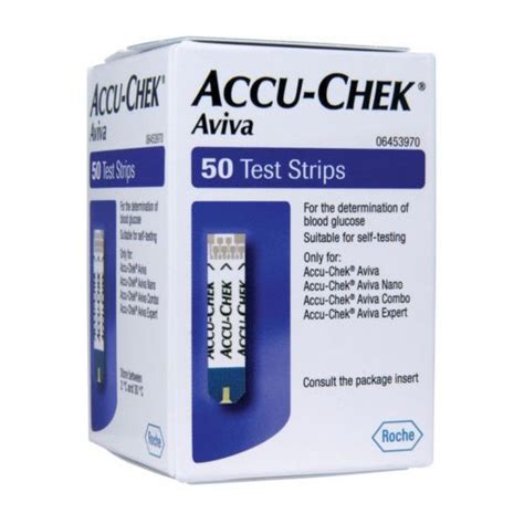 Accu Chek Aviva Test Strips 50ct For Aviva Plus Glucose Meter Freepharmastore