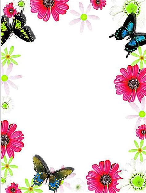 Floral Scrapbook Border Design