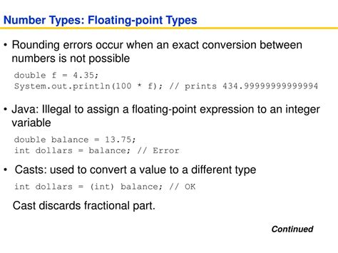 ppt understanding numeric types in java programming powerpoint