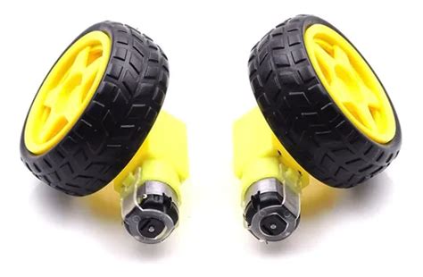 Kit 2 Motorreductor 2 Llantas Robotica Proyectos Arduino Mercadolibre
