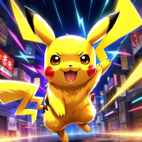 Pikachu Lightning Color