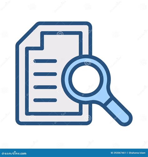 Document Analysis Icon Stock Illustration Illustration Of Icon 292067461