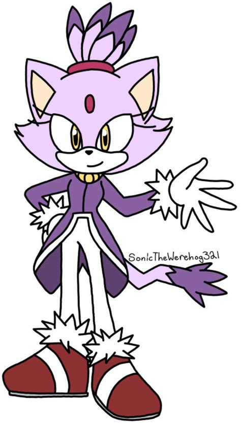 Blaze The Cat Drawing By Sonicthewerehog321 On Deviantart