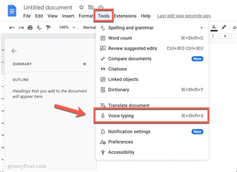 How To Use Speech To Text In Google Docs