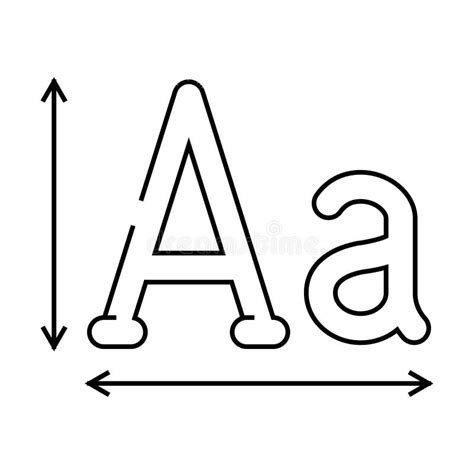 Typography Ux Ui Design Line Icon Vector Illustration Stock Vector Illustration Of Asian