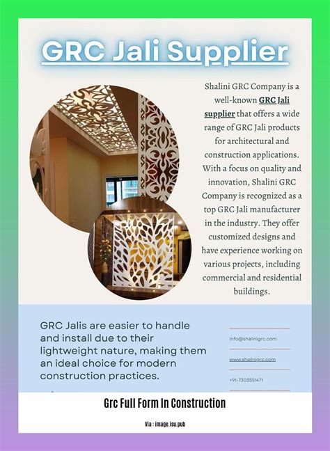 Grc Full Form In Construction Understanding Green Roof Certification Green Building