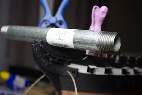 Sailing Ship Models Uss Constitution Arranging The Bow