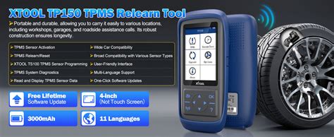 Xtool Tp150 Best Tpms Programming Tool For Sensor Activation And Relearn Kit