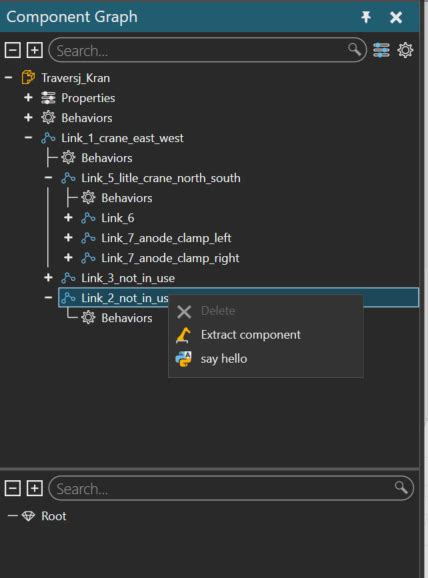 delete link modeling component modeling visual components the