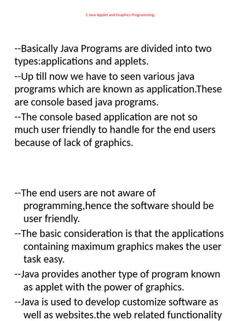 Java Applet Guide For Developers Pdf Java Programming Language