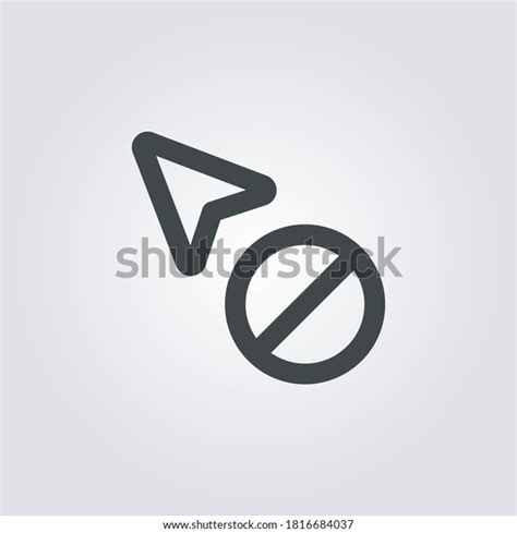 Warning Selection Icon Warning Selection Symbol Stock Vector Royalty Free 1816684037