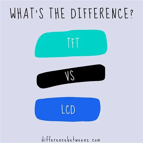 Difference Between TFT And LCD Difference Betweenz
