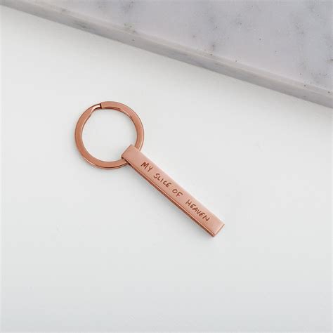 Custom Classic Column Keychain Capsul Jewelry