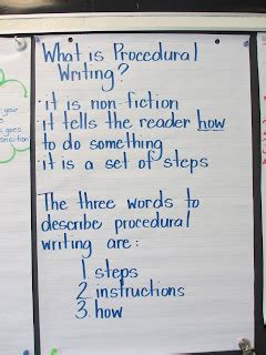 Me And My Threes Procedural Writing