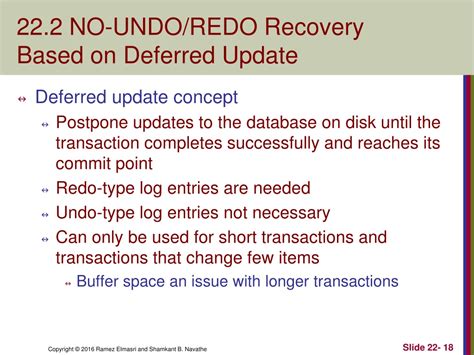 Ppt Chapter 22 Database Recovery Techniques Powerpoint Presentation