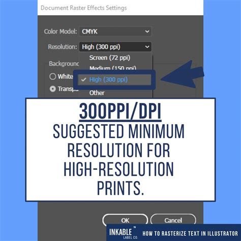 How To Rasterize Text In Illustrator Inkable Label Co