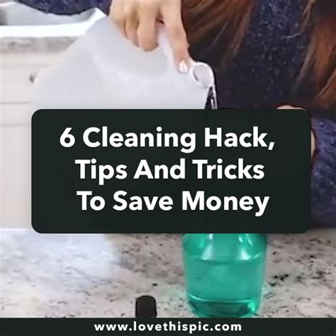 6 Cleaning Hack Tips And Tricks To Save Money