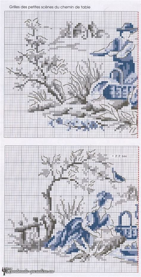 Монохромная вышивка крестом Схемы