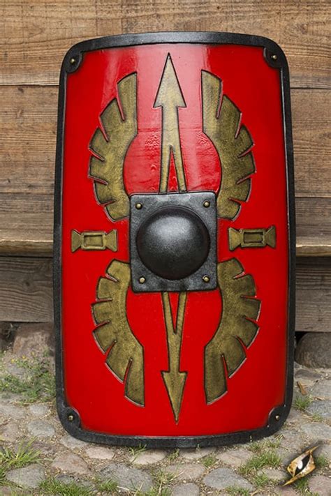 Square Scutum Shield Red 100×65 Cm Larpstore