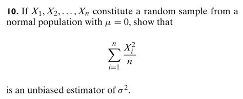 solved 10 if x1 x2 xn constitute a random sample