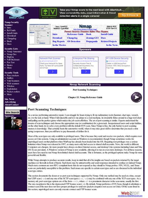 Nmap Org Pdf File Transfer Protocol Transmission Control Protocol