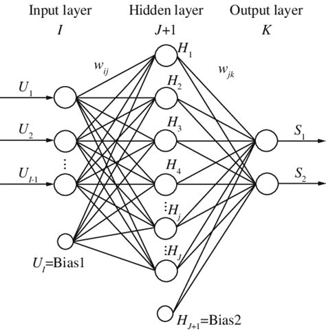 General Topology Of A Three Layer Feedforward Neural Network
