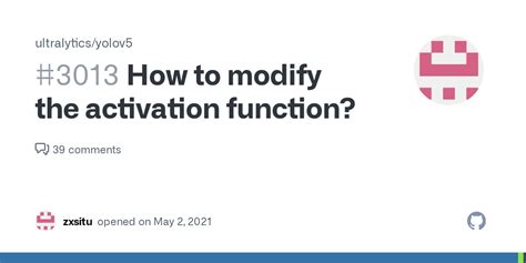 How To Modify The Activation Function · Issue 3013 · Ultralytics Yolov5 · Github