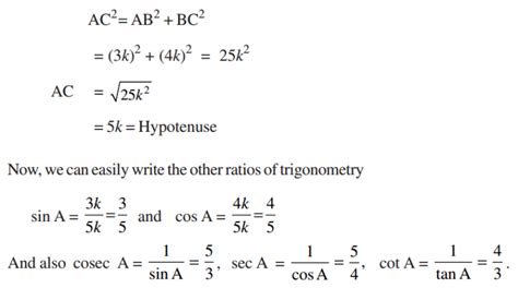 trigonometric ratios table formulas definitions mnemonics problems